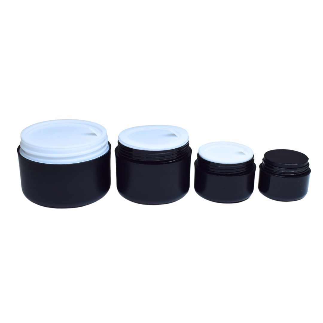 Empty Black UV Gel Jar | Lege Gel Pot