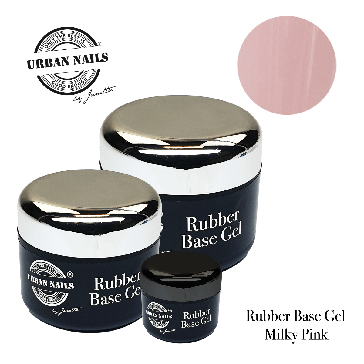 Rubber Base Gel Milky Pink | Urban Nails